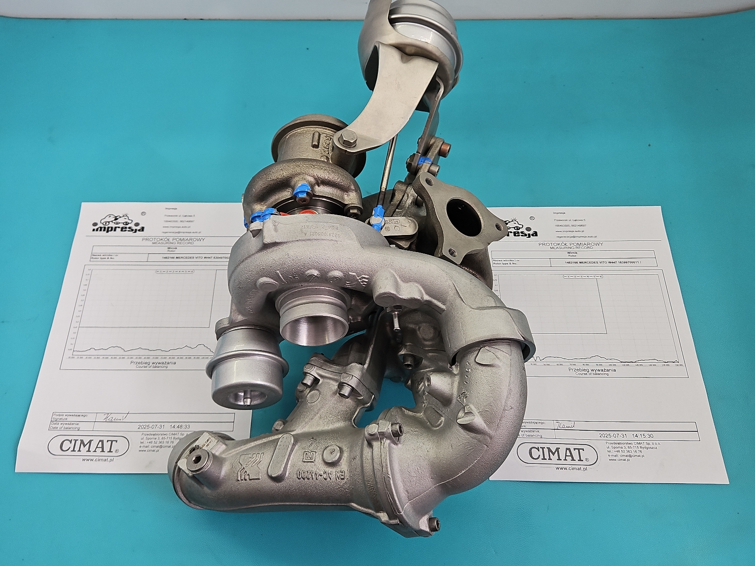 Turbosprężarka Regenerowana Mercedes Vito W447 14- 10009700167 ...